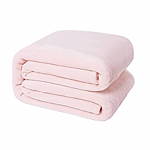 StangH Baby Blankets Throw Size - Super Soft Cozy Fleece Flannel Blanket for Couch/Chair, Plush Fuzzy Lightweight Microfiber Dog Blanket, (Throw Size 50 x 60, Pink)