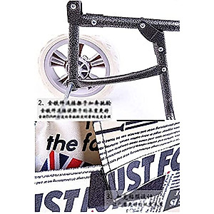 Shopping Trolley on Wheels Multi Function Shopping Cart High Capacity Steel Pipe Trolley/Pull Rod Car Luggage Cart/Collapsible Bag Cart Storage Hand Trucks,#2 ,