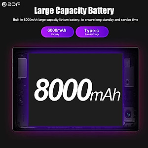 HUIOP Portable Tablet, P30 10.1 inch Portable Tablet MTK6762 Processor 4GB+64GB Memory 1280 * 800 Resolution Android 11.0 System Blue US Plug