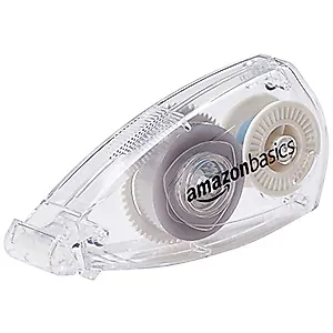 Amazon Basics Double Sided Adhesive Tape, Removable Cap Applicator, 1/4-Inch x 32-Feet, 1-Pack