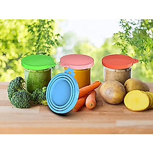 WANBAO 6 Pcs Food Can Lids Pet Can Covers for All Standard Size Dog and Cat Food Can Lids