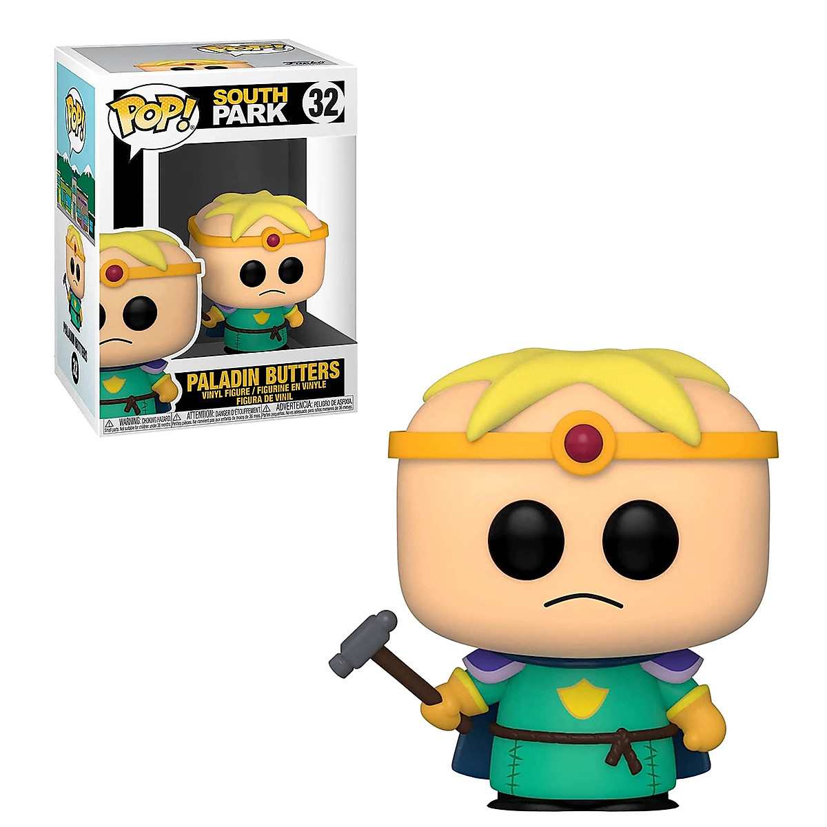 Funko POP South Park: Stick of Truth - Paladin Butters Pop! Vinyl Figure (Bundled with Compatible Pop Box Protector Case), Multicolored, 3.75 inches