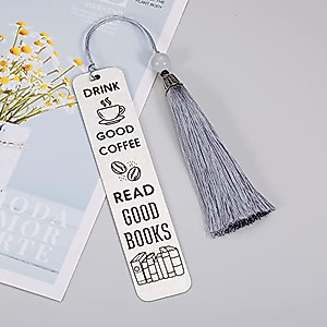 Book Lovers Gifts Bookmark for Women Men Coffee & Books Bookmarks for Book Coffee Lovers Women Birthday Retirement Gifts Bookmarks for Coworker Friends Bookworm Reader Gifts for Teacher Daughter