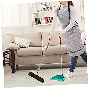 Healeved Sweep Floor Brush Push Broom Dust Broom Garbage Sweeping Tool Long Handle Cleaning Broom Home Broom House Cleaning Tool Floor Cleaning Tool Bristle Broom Floor Wiper Horsetail Hair