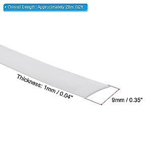 PATIKIL Wicker Repair Kit, Flat Synthetic Plastic Rattan Weaving Material for Garden Furniture Chair Table Sofa Storage Basket 0.55 LB, White
