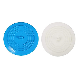 ULTECHNOVO 2pcs Sink Plug Bathtub Stopper Kitchen Sink Stopper Laundry Room Sink Stopper Flat Drain Stopper tub Drain Covers for bathtubs Bath tub Drain Covers tub Hair Catcher Drain Plug 15c