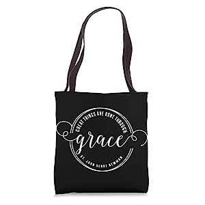 St. John Henry Newman Catholic Grace Saints Women Pray Tote Bag