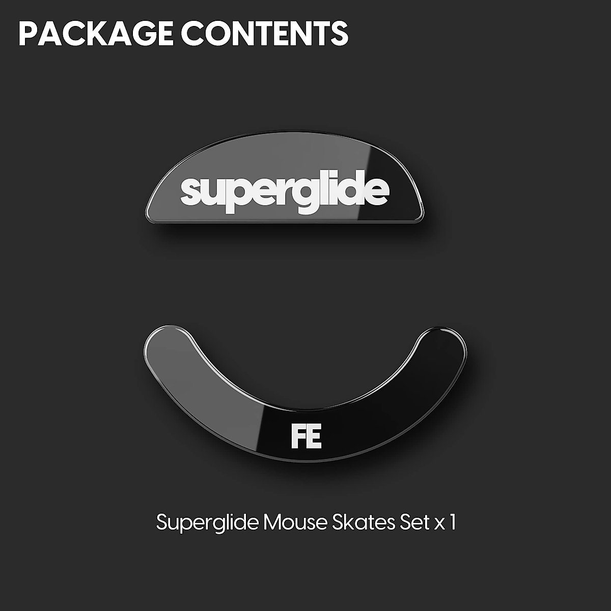 Superglide - Fastest and Smoothest Mouse Feet/Skates Made with Ultra Strong Flawless Glass Super Fast Smooth and Durable Sole for Pulsar Xlite Wireless / V2 & V2 Mini Wireless Gaming Mouse (Red)