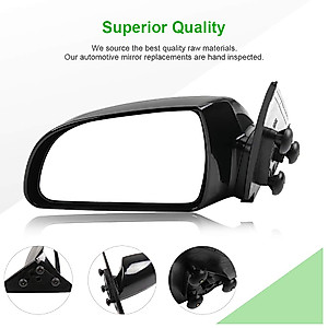 SCITOO Side View Mirror Driver Side Mirror Compatible with 2006 2007 2008 2009 2010 For Hyundai Sonata HY1320149 Power Adjustment Heating