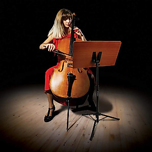 On-Stage SM7312W Conductor Music Stand with Wide Wooden Bookplate