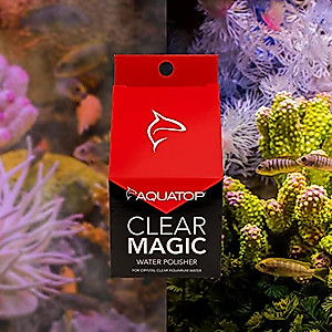 Aquatop Clear Magic Water Polisher, 6 Pack – For Saltwater & Freshwater Tanks, Aquarium Cleaner, Water Clarifier for Fish Tank, Keeps Water Crystal-Clear, Fish Tank Cleaning Tools