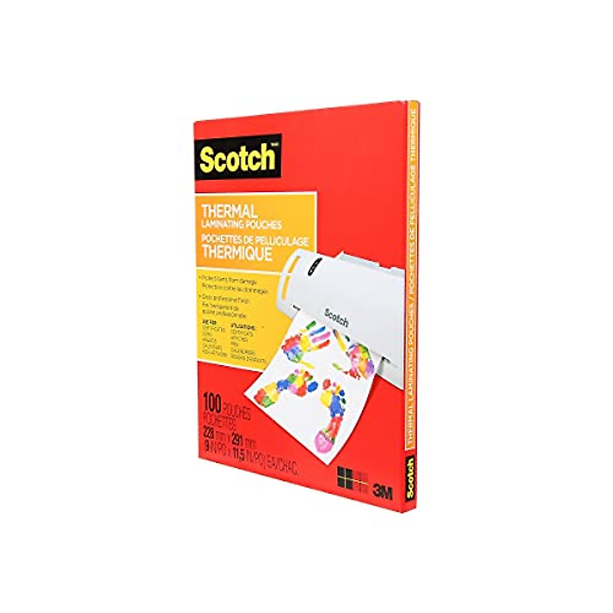 Scotch TP3854100 Letter Size Thermal Laminating Pouches, 3 mil, 11 1/2 x 9, 100 per Pack