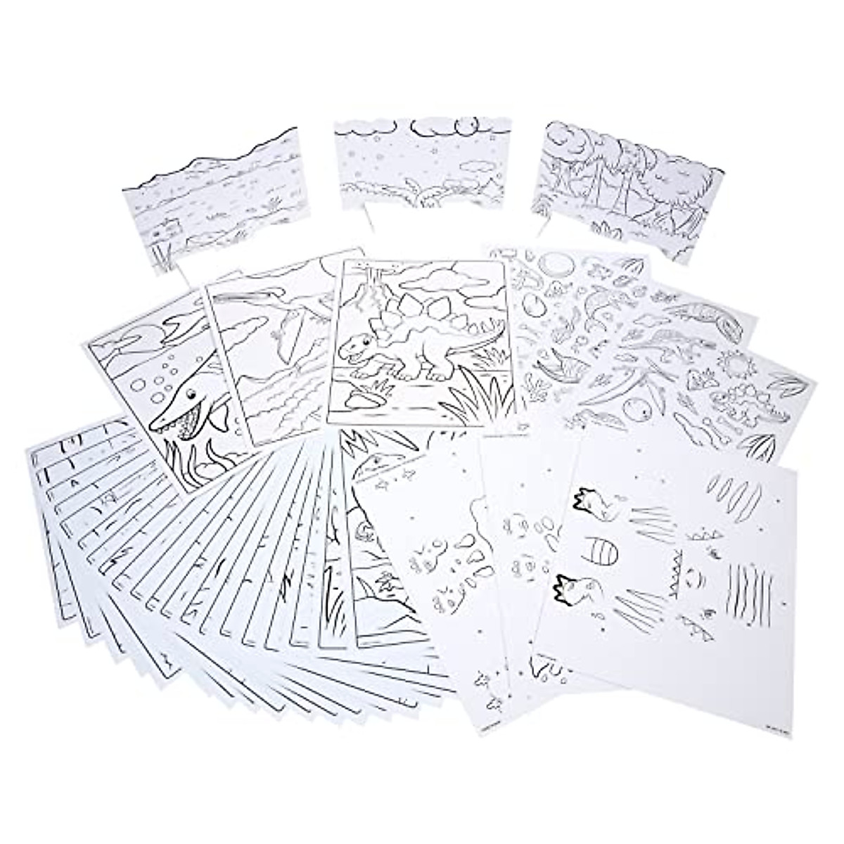 Crayola Dinosaur 5-in-1 Art Kit, Dinosaur Toys Alternative, Gift for Kids, Ages 4, 5, 6, 7