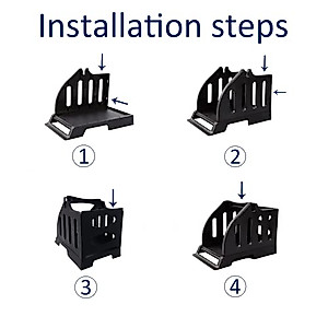 Millaass Thermal Label Holder, for Rolls and Fan-Fold Labels, Plastic, Work with Desktop Label Printer for Office and Home, Label Stand, Sticker roll Holder