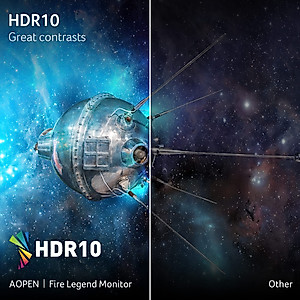 AOPEN 27HC5R Vbiipx 27" Full HD (1920 x 1080) VA 1500R Curved Gaming-Monitor | AMD FreeSync Premium | 165Hz Refresh Rate | 1ms-TVR | HDR 10 Support | Ports: 1 x Display Port 1.4 & 2 x HDMI 2.0, Black