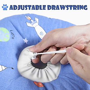 Cat Kitten Elizabeth Collar, Recovery Cone with Adjustable Soft Edge, Pet Headgear for -Bite Lick, Wound Healing Protection - Size M