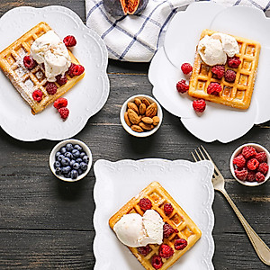 6 Packs Dessert Stand 3 Tiers Plastic Cupcake Stand serving tray Cupcake Display Stand Cookie Trays for Parties Round Flower Square Candy Trays for Display Party and Platters for Home (Silver)