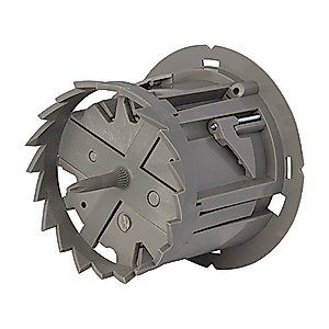 Southwire MSBST250 Smart, Shark Tooth Integrated Fixture and Ceiling Electrical Box w/Hole Saw, Supports 6 lb, Gray