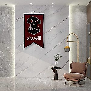 Bayyon Orks Banner Flag 30x50 Inch Man Cave Home Office Bed Room Decor (Red)