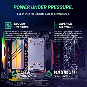 Skytech Gaming Nebula Gaming PC Desktop – Intel Core i5 13400F 2.5 GHz, NVIDIA RTX 3050, 1TB NVME SSD, 16GB DDR4 RAM 3200, 600W Gold PSU, 11AC Wi-Fi, Windows 11 Home 64-bit