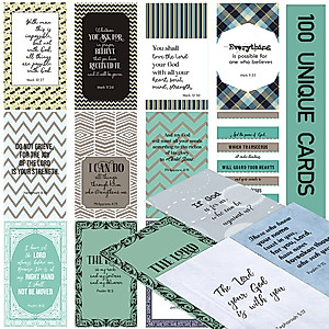 100 Prayer Cards for Women with Assorted Bible Verses, Mini Scripture Cards for Women’s Bible Studies, Inspirational Religious Christian Gifts for Women