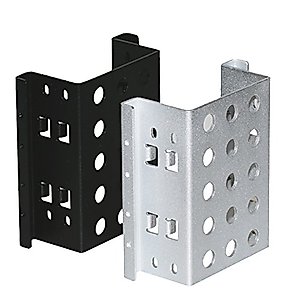 JXSZ Aluminum Dual 2.5" SATA IDE SSD/HDD to 3.5" Mounting Bracket for Desktop PC Drive Bay Kit