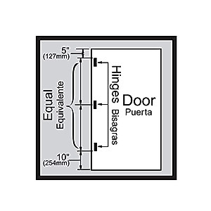 3-1/2 in. Matte Black Square Corner Smooth Action Hinge (3-Pack)