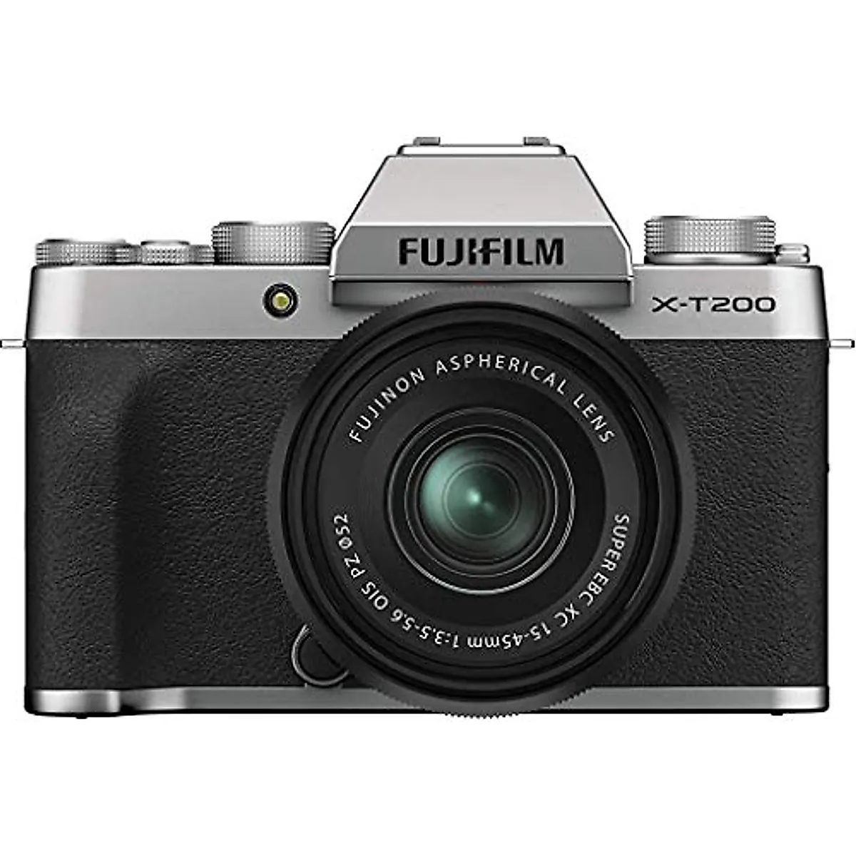 Fujifilm X-T200 Mirrorless Digital Camera w/XC15-45mm Kit - Silver