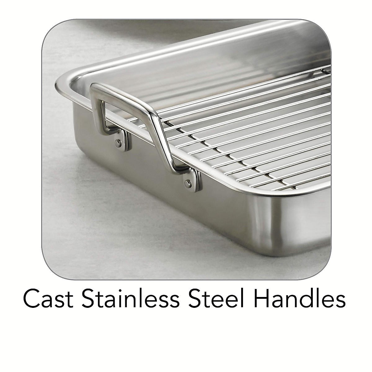 Tramontina Roasting Pan Stainless Steel 18.75-Inch, 80203/010DS