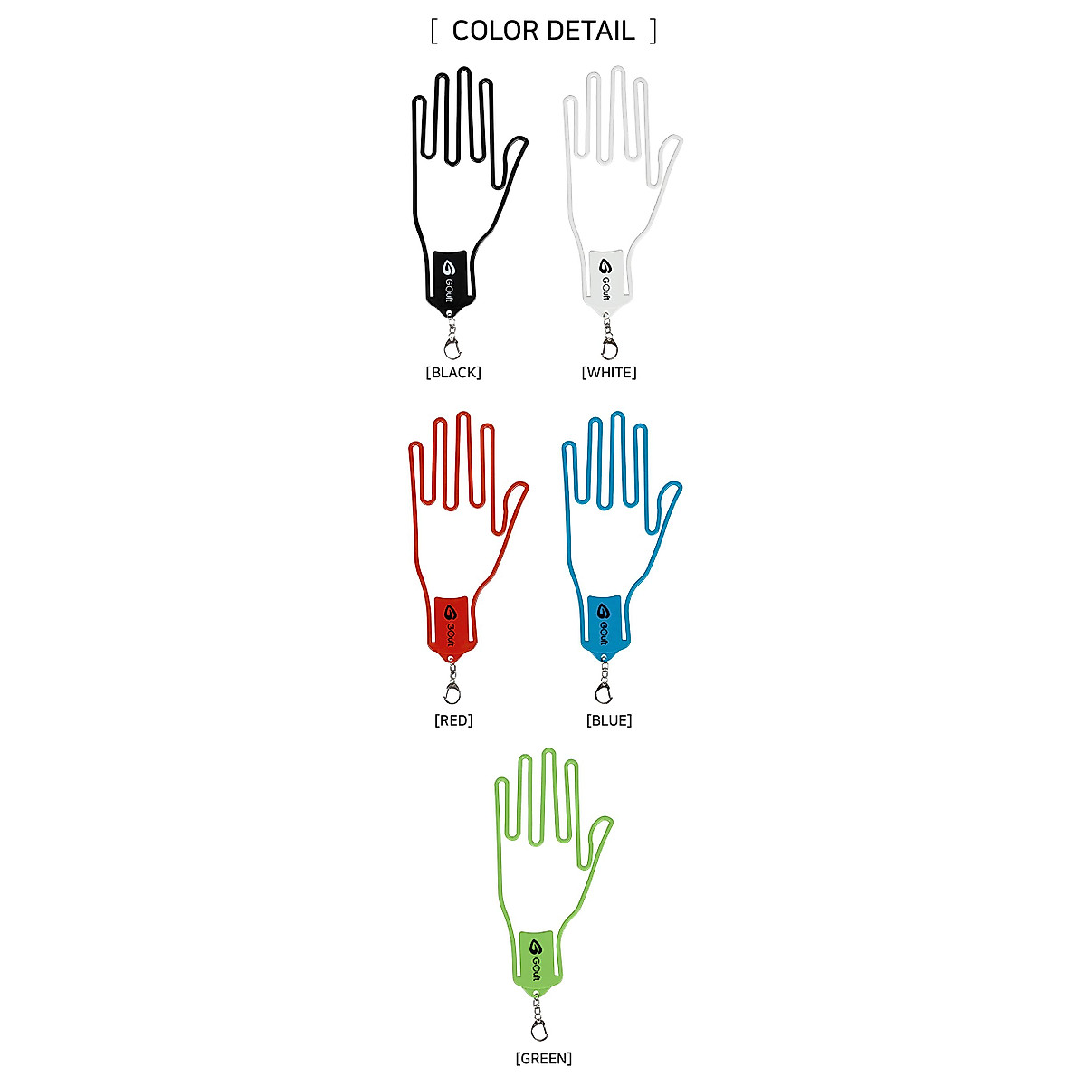 GOuft Golf Glove Stretcher/Golf Glove Dryer (Key Chain) (Red)