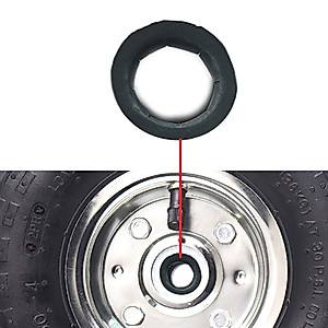 AR-PRO (8 Pack) Hard-to-Find Spring Steel Push-On Pushnuts - Dolly Wheel Lock Washers Fits 5/8" Dolly Axle Rods with Oiled Phosphate Finish