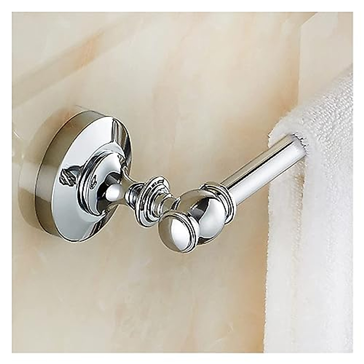Towel BAR Rack Towel Rack Single Towel Storage Rack Towel Bar Polished Copper Chrome Finish Towel Rod,Wall Mounted Towel Shelf for Bathroom or Kitchen Bathroom Hardware/80Cm (Size : 80Cm)