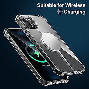 Migeec for iPhone 13 Clear Case Shockproof Phone Cover Protective Phone Case for iPhone 13, 6.1 inch