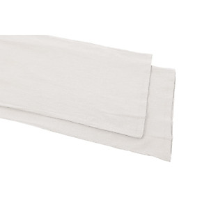 ebossy Women's Summer Drawstring Elastic Waist Cotton Linen Utility Beach Palazzo Pants Pockets (XL, White)