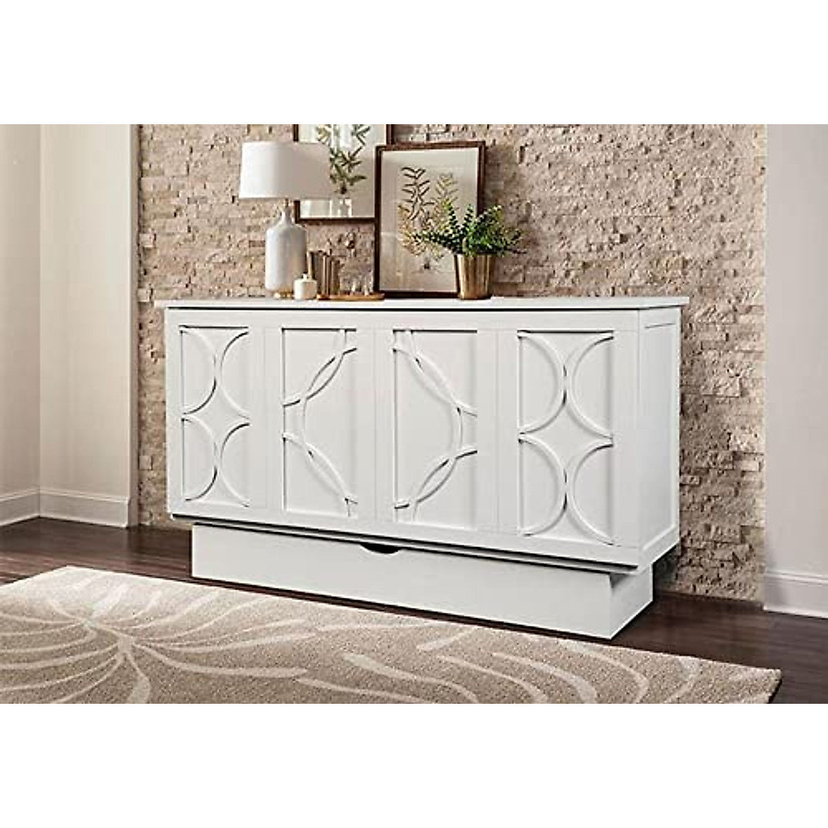 fu-chest Queen CREDEN-ZZZ Brussels Cabinet BEDNEW White Color and Style
