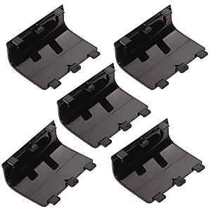 5 PCS Battery Cover Door Lid Shell Replacement Parts for Xbox One Wireless Controller (Black)