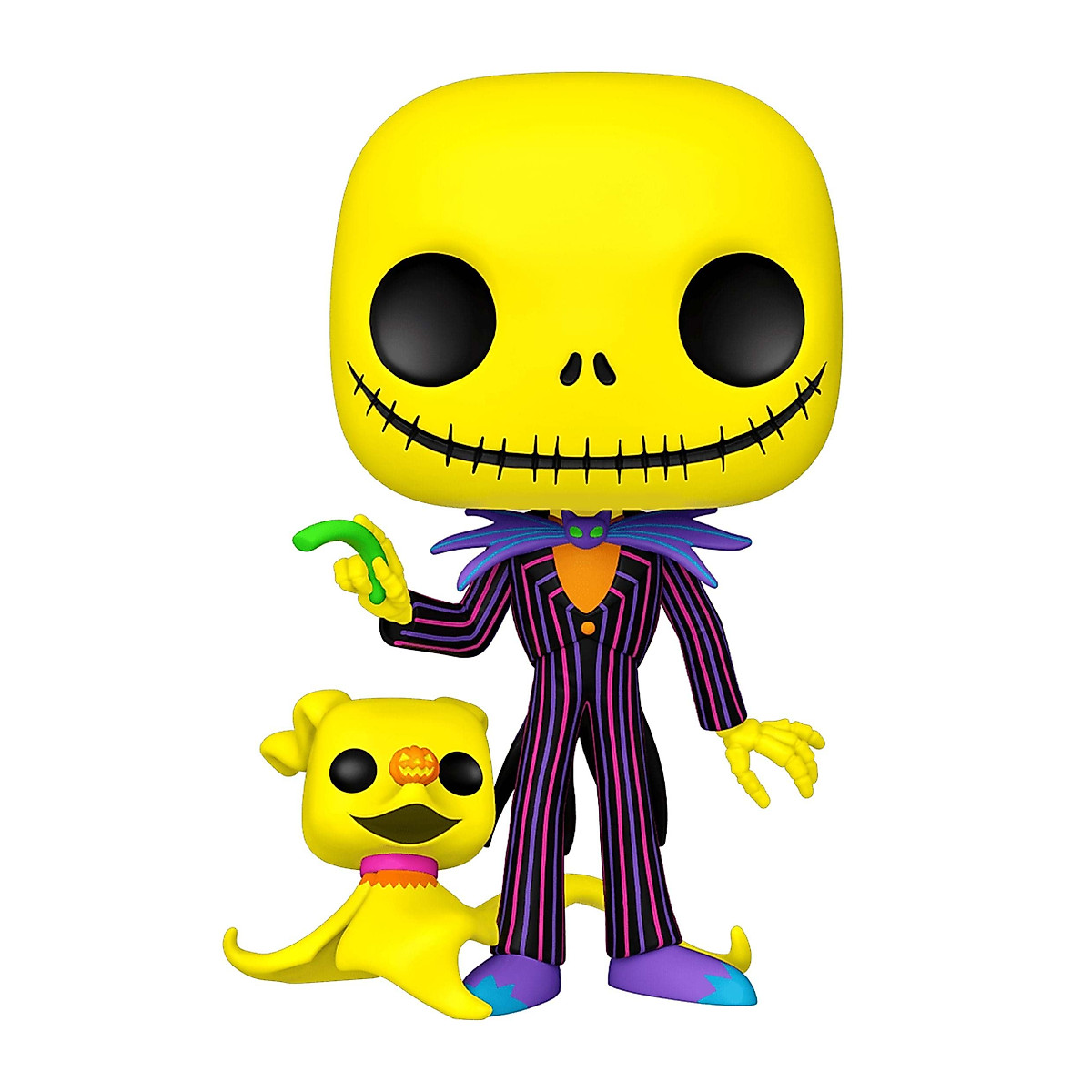 Funko Pop! Jumbo: The Nightmare Before Christmas - Jack and Zero (Blacklight), Multicolor, 10 inches, 63965