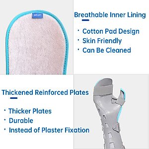 Resting Hand Splint, Wrist Support Brace Adjustable Hand Fracture Fixed Strap Sprain Carpal Tunnel Splint, Hand Tendinitis Pain Relief from Sports Injury Splint(Left)