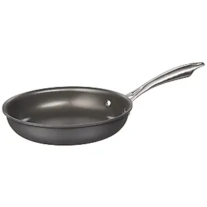 Cuisinart DSA22-20 Anodized Nonstick 8-Inch, Black/Stainless Steel Dishwasher-Safe-Hard, Open Skillet