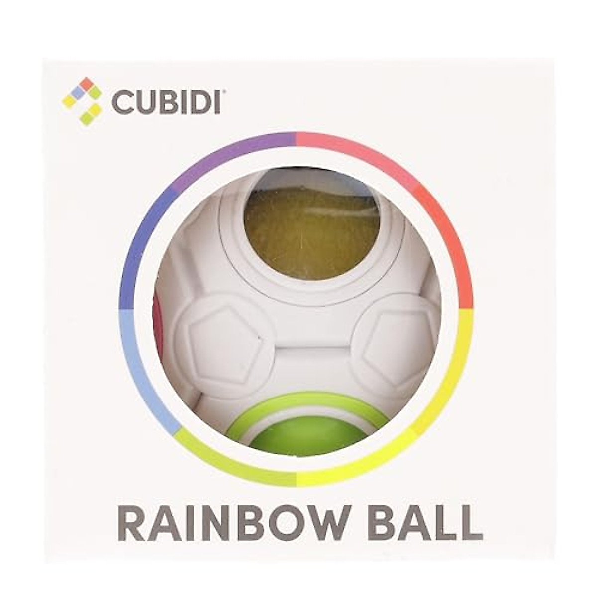 CUBIDI® Original Rainbow Puzzle Ball I Brain Teasers for Kids Ages 6-10 I for Boys and Girls 6+ Years I Travel Toy for Children | Fidget Ball Magic Ball