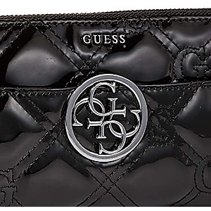 GUESS Kamryn Qltd Ptnt Lrge Zp Arnd, Black