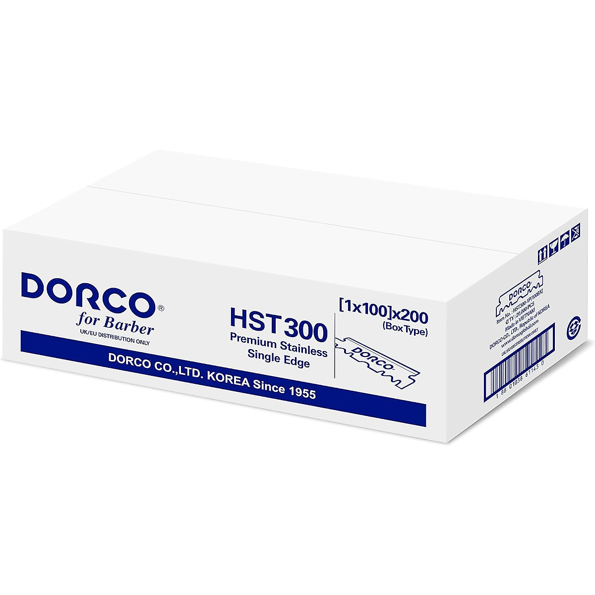 Dorco Sharp Single Edge Blades - 100 Blades