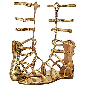 Ellie Shoes Women's 015-ZENA Flat Sandal, Gold, 8 M US