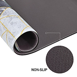 Kitchen Mats 3 Piece Set, Memory Foam Kitchen Rugs Mat Non Slip Washable for Floor, Modern Kitchen Mats Cushioned Anti Fatigue, Waterproof Kitchen Runner Rug, 18‘’ x 30‘’ + 18'' x 48'' + 18'' x 60''