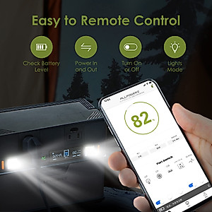 ALLPOWERS 700W Power Station with Solar Panel Included, 606Wh Solar Generator with Portable Solar Panel 18V 140W for Camping 12V Battery Laptop Phone RV Christmas Lights