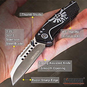 KCCEDGE BEST CUTLERY SOURCE EDC Pocket Knife Camping Accessories Hunting Knife Razor Sharp Edge Folding Knife for Camping Gear Survival Kit Tactical Knife 56003 (Green)