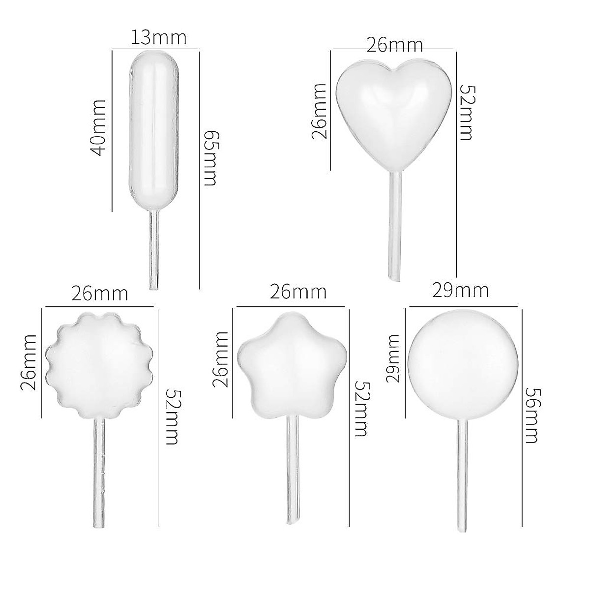 BEARHORN 200pcs 4ml Disposable Plastic Liquid Dropper Pasteur Pipettes Plastic Squeeze Transfer Pipettes, Suitable for Chocolate, Cupcakes, Strawberries