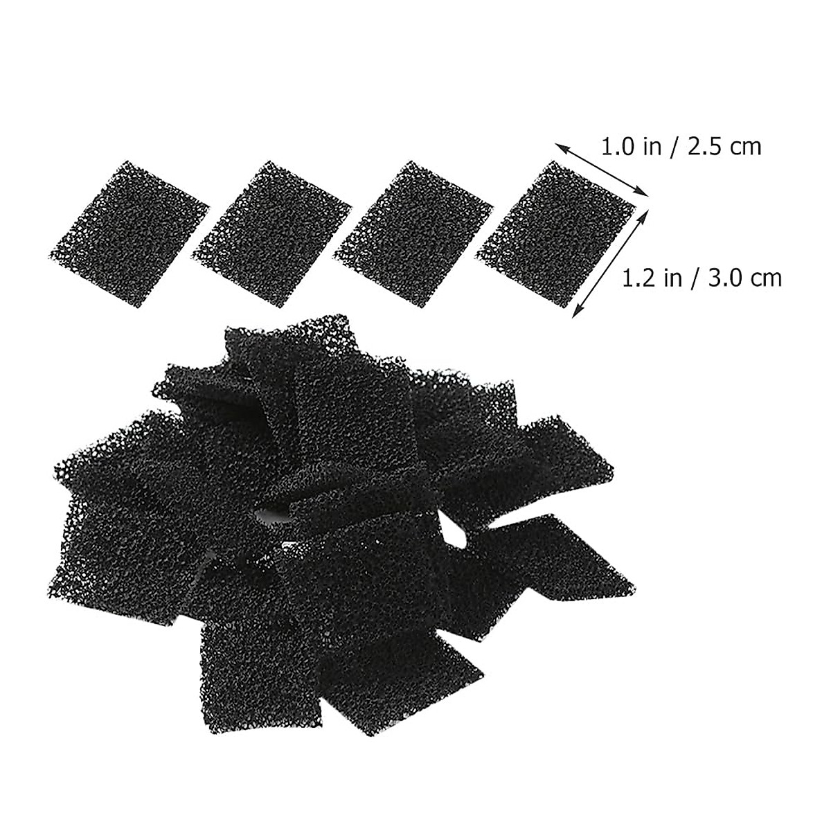 Happyyami 60pcs Water Pump Filter Cotton Aero Garden Replacement Filter Sponge Foam for Fish Tank Filters Aerogatden Small Water Dispenser Filter Sponge Tool Filter Pad Water Filter