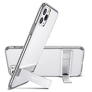 ESR Metal Kickstand Designed for iPhone 11 Pro Max Case, [Vertical and Horizontal Stand] [Reinforced Drop Protection] Flexible TPU Soft Back for iPhone 11 Pro Max (2019 Release), Clear