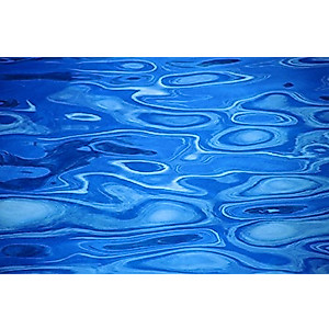 Posterazzi Water Surface Ripples In Vivid Blue. Poster Print, (34 x 22)